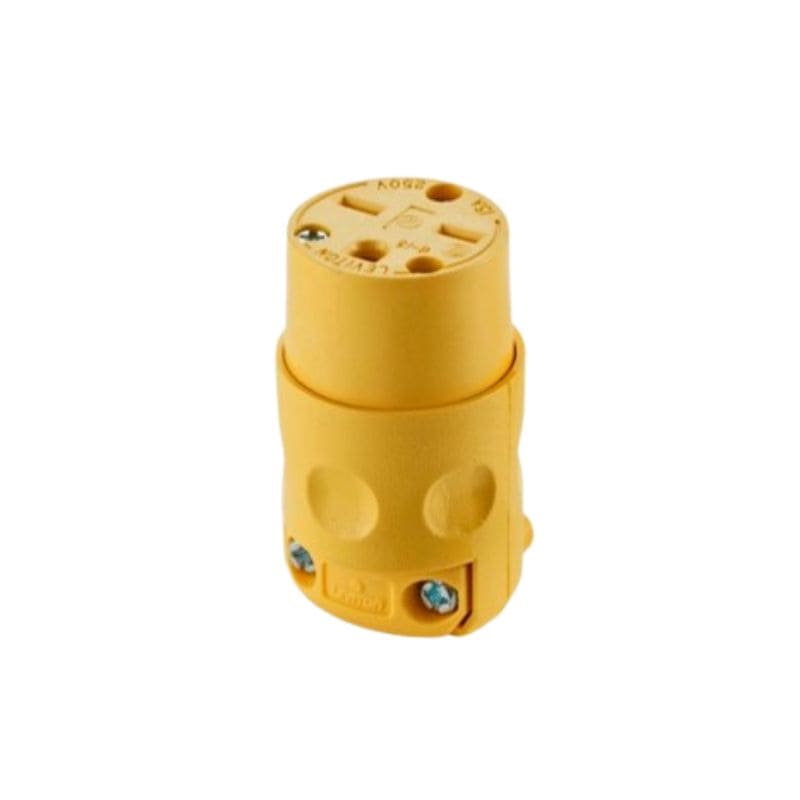 CONECTOR DE PVC HEMBRA 15A 220V - Elementos Industriales